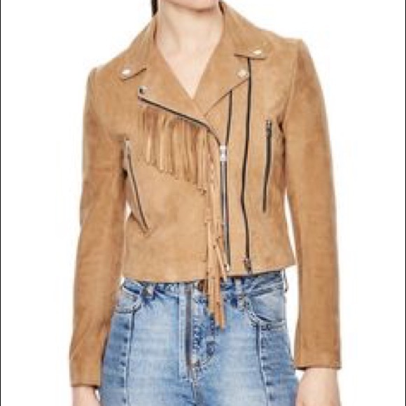 Sandro | Jackets & Coats | Sandro Fringe Suede Jacket | Poshmark